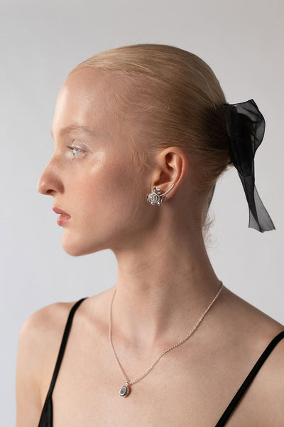 Rose Climber Studs, Sterling Silver | Naomi Murrell